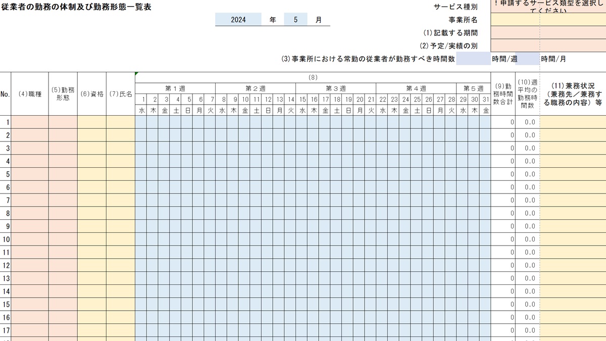 「主たる対象者を特定する理由等」：障害福祉サービスの参考様式・テンプレートのリンク・ダウンロードはこちら！ | ウェルクリップ